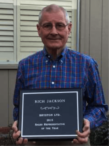 Bryston Names Rich Jackson 2015 Rep of the Year