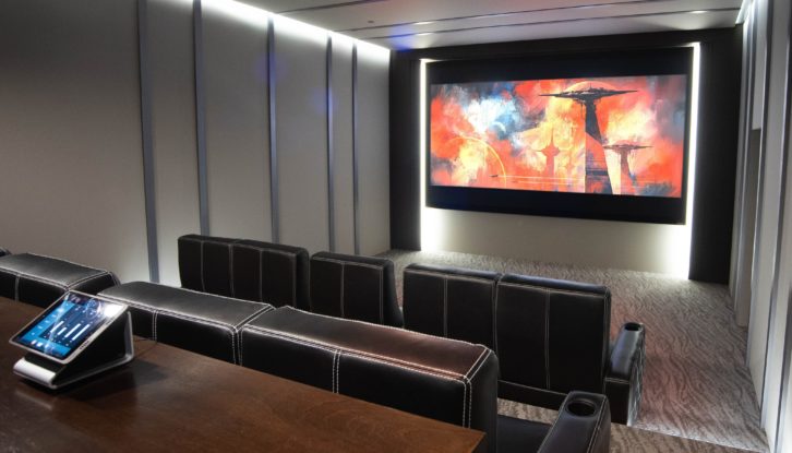 Seymour-Screen Excellence Ships TRIM Motorized Masking Film Screen