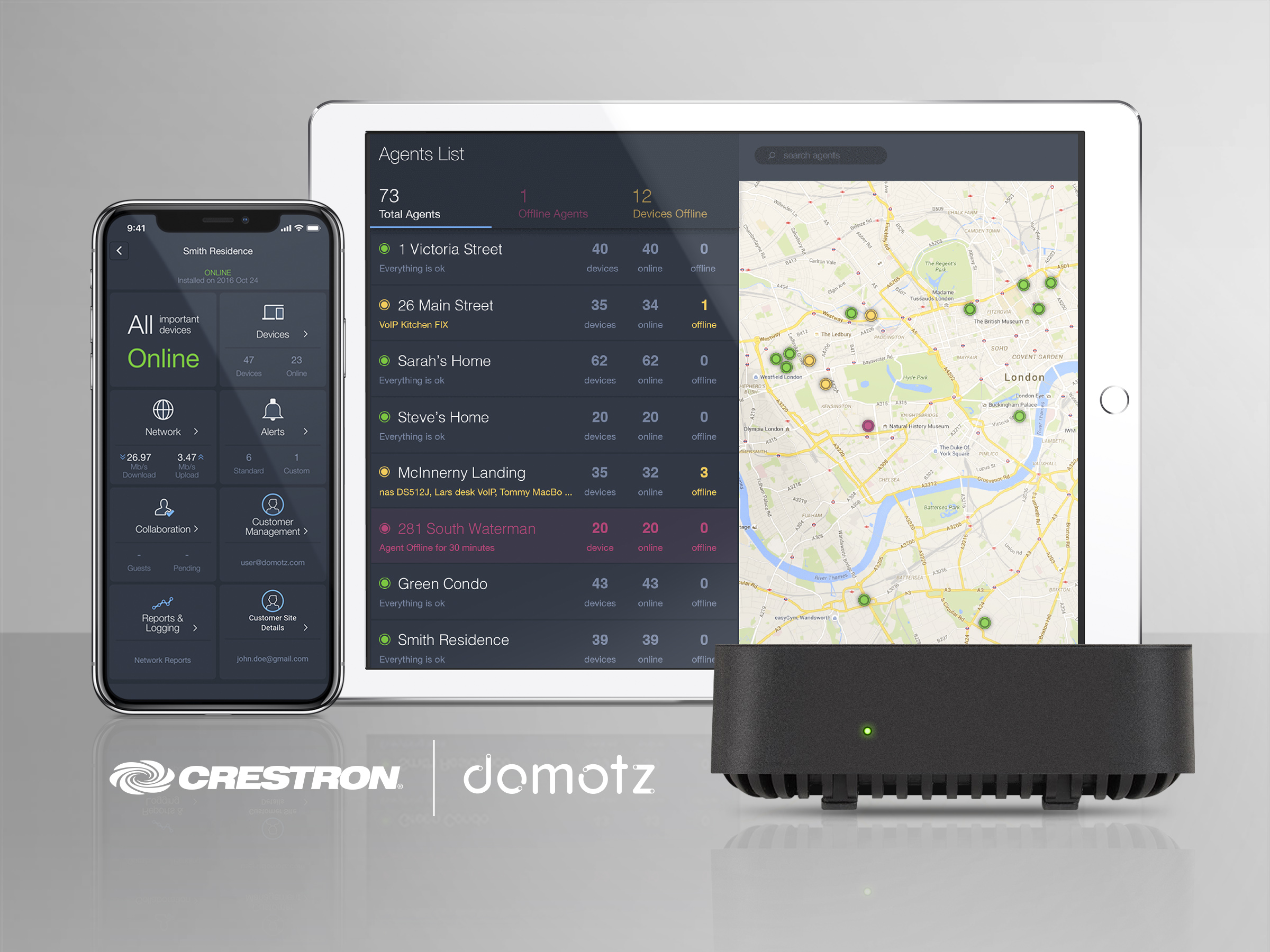 New Crestron Partnership with Domotz - Residential Systems