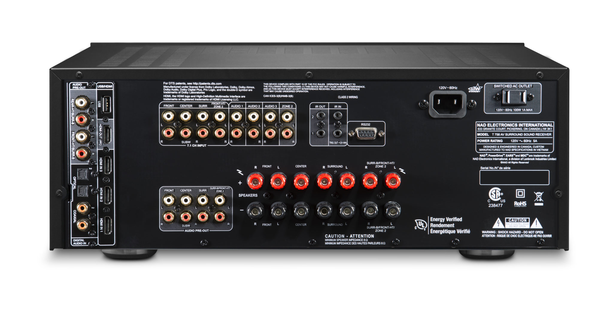 NAD Launches T 758 V3i Surround Sound Receiver - Residential Systems