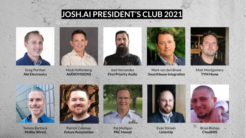 Josh.ai Announces Inaugural President’s Club - Residential Systems