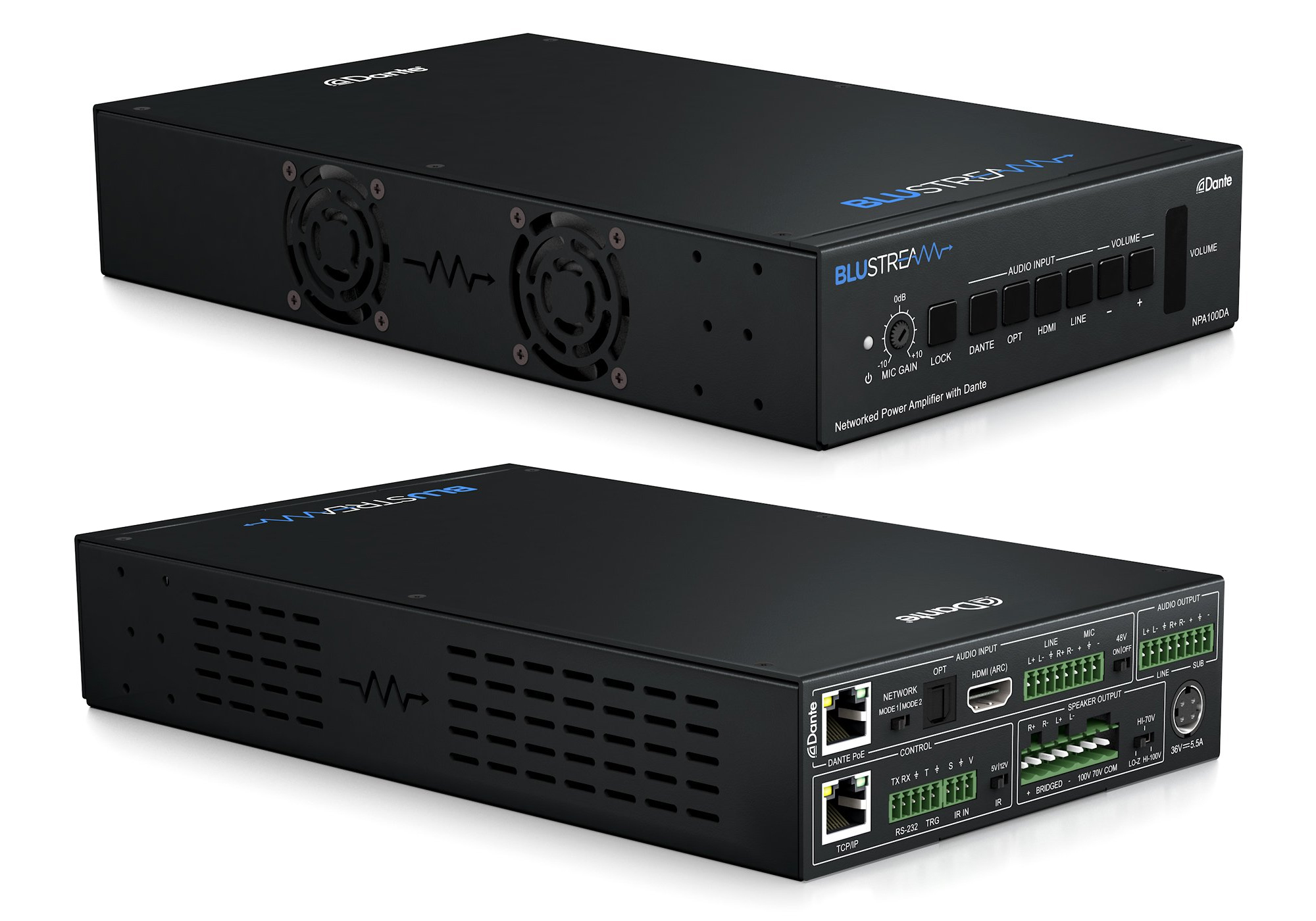 Blustream Debuts Dante-Enabled NPA100DA Power Amplifier - Residential ...