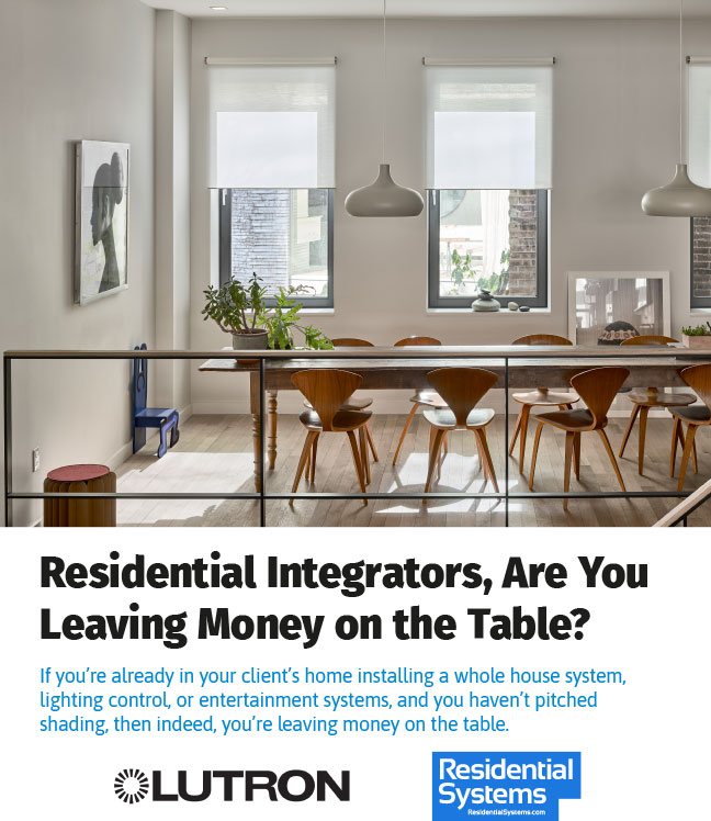 Selling Shades: Are You Leaving Money on the Table? - Residential Systems