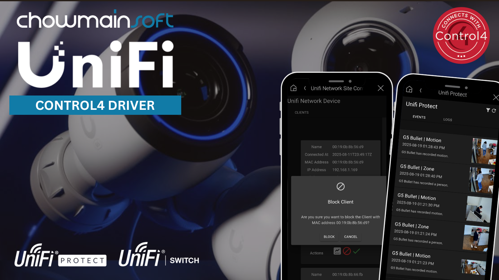 Chowmainsoft Unveils New UniFi Driver for Control4 - Residential Systems